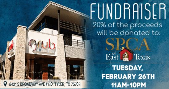 Grub Fundraiser – SPCA of East Texas